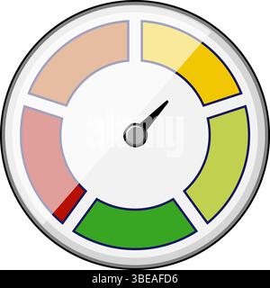 cluster speedometer cartoon vector illustration Stock Vector Image ...