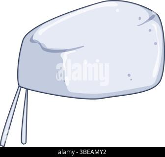 bouffant surgical cap cartoon vector illustration Stock Vector Image ...