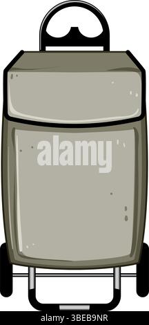lightweight trolley bag cartoon vector illustration Stock Vector Image ...