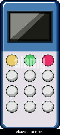 survey voting clicker cartoon vector illustration Stock Vector Image ...