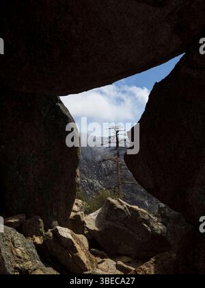 May 4, 2024, Idyllwild, California, USA: Large boulders on Hurkey Creek ...