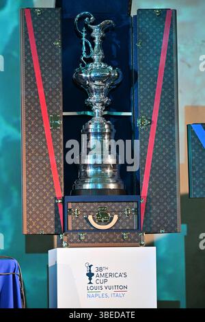 Naples, Italy. 28th May, 2025. Gaetano Manfredi, Mayor of Naples, poses ...