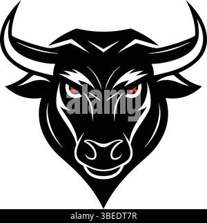 Creative Bull Head Horn Logo Design Symbol Minimal Shape Stock Vector ...