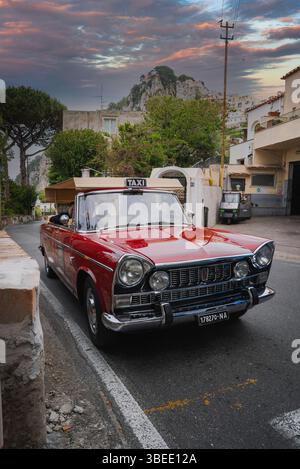Convertible taxi in Capri, Italy Stock Photo - Alamy
