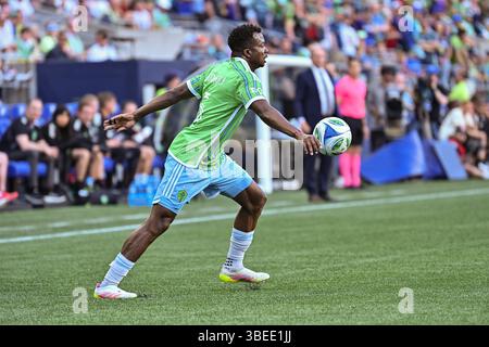Seattle, WA, USA. 28th May, 2025. San Diego FC midfielder Jeppe ...