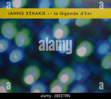 Vinyl record cover, Iannis Xenakis, Persepolis, originaly released 1972 ...