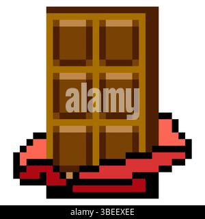 chocolate bar pixel art Stock Vector Image & Art - Alamy