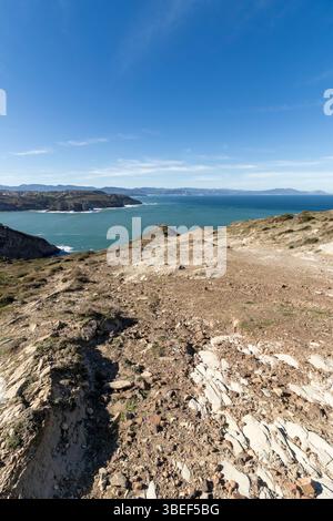 A picturesque seascape featuring dramatic coastal cliffs overlooking ...