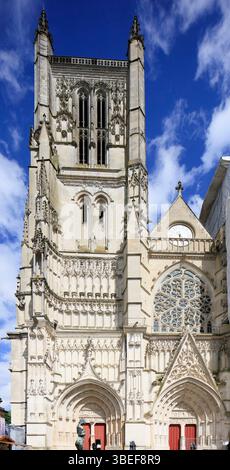 Kathedrale Cathedrale Saint-Etienne im Stil der Gotik, Meaux ...