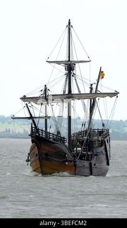Maritime Museum with a replica of Christopher Columbus' ship Santa ...