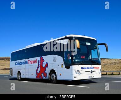 Caledonian Travel Motorcoach. M6 Motorway, Southbound, Shap, Cumbria ...