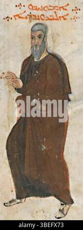 This 6th-century icon from the Rabbula Gospels shows Eusebius of ...