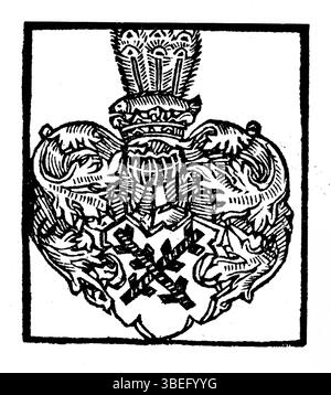 Illustration of the coat of arms of the Margraviate of Moravia ...
