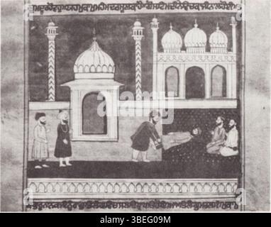 This Janamsakhi manuscript painting, dating from the 17th-19th ...
