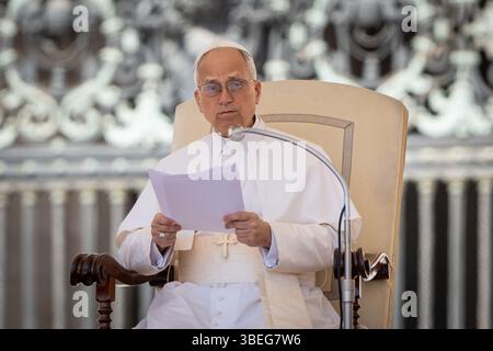 Pope Leo XIV delivers his speech during Mass with young people ...