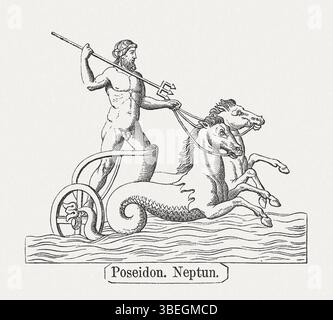 This woodcut engraving, published in 1878, features Rhea, the Greek ...