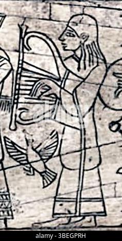 IVORY PLAQUE FROM MEGIDDO DATING FROM 13-12TH. C. BC. DEPICTING A RULER ...