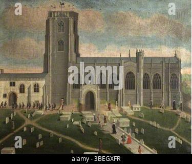 This artwork depicts St. John the Baptist in the wilderness, capturing ...