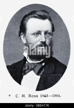 A portrait of Christian Meyer Ross (1843-1904), a Norwegian artist ...