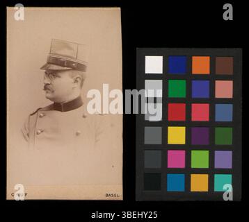 A black-and-white photograph of Theodor Ecklin, taken between 1888 and ...