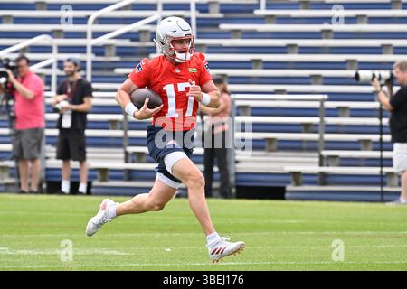 May 28, 2025; Foxborough, Massachusetts, USA; New England Patriots wide ...