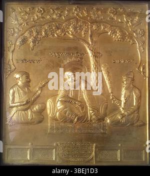 Guru Nanak With Bhai Bala and Bhai Mardana Stock Photo - Alamy