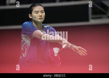 Singapore. 29th May, 2025. Han Yue celebrates scoring during women's ...