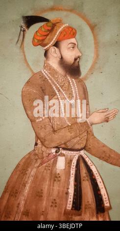 Portrait of Shuja, the son of Shah Jahan, who was born after Dara ...