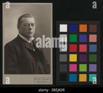 A cabinet card photograph of Jakob Probst, taken between 1890 and 1910 ...