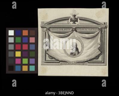 This copper engraving, dedicated to Christoph Heitz between 1786 and ...