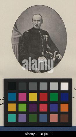 This black-and-white reproduction of a photograph features Colonel Hans ...