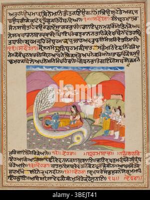This illustration from a manuscript, dating to the 18th or 19th century ...