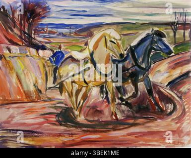 Spring Ploughing 1916 by Edvard Munch Stock Photo - Alamy