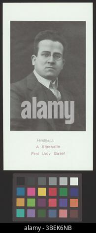 Black-and-white reproduction of a photograph of Julius Kollmann taken ...