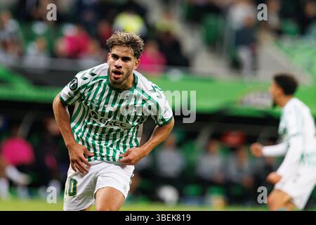 Ez Abde Abde Ezzalzouli seen celebrating after scoring goal during UEFA ...