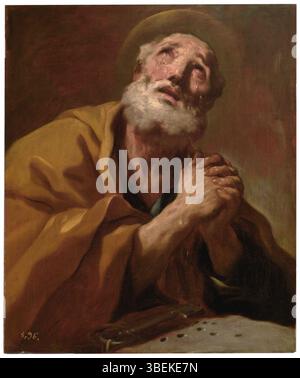 Luca Giordano’s painting 'Saint Peter,' housed in the Church of Notre ...