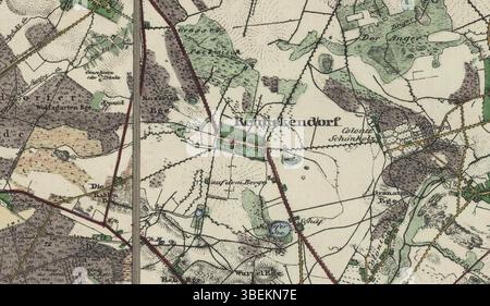 A map showing the surroundings of Berlin from 1912, providing a ...