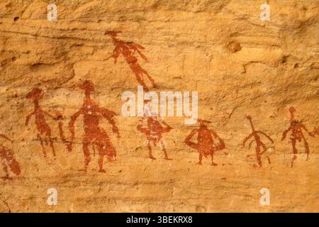 Rock Painting. Ennedi Region. Chad Stock Photo - Alamy