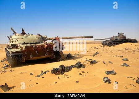 War Tank. Wadi Doum. Chad Stock Photo - Alamy