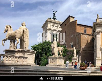 Statue dei Dioscuri in Rome Stock Photo - Alamy