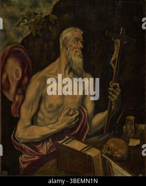 This iconic painting, attributed to El Greco, depicts a Spanish ...