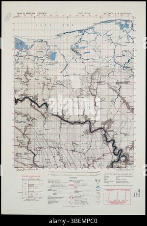 This map page from the 'Java & Madura 1:50,000' series was created by ...