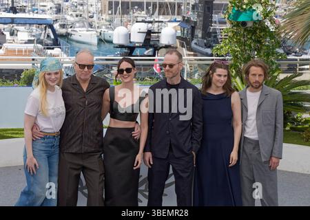 Elle Fanning, Renate Reinsve, and Inga Ibsdotter Lilleaas attend the ...