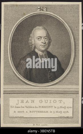 A portrait of Jean Guiot, created by Jacob Houbraken after a painting ...