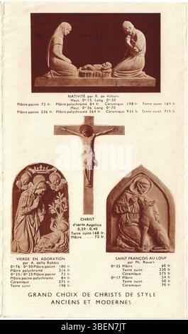 This 1938 advertising leaflet from the Librairie de l'Art Catholique ...