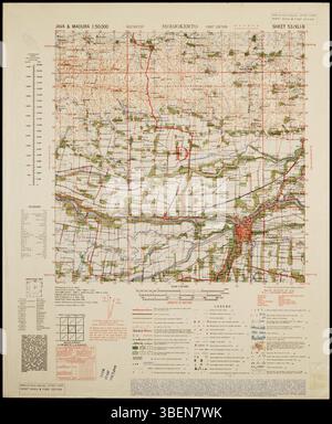 This topographic map titled 'Java & Madura 1:50,000' was created by the ...