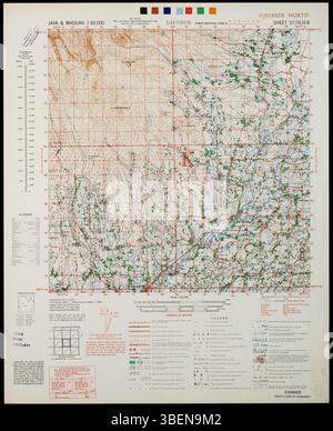 This map of Java and Madura, created by the US Defence Mapping Agency ...