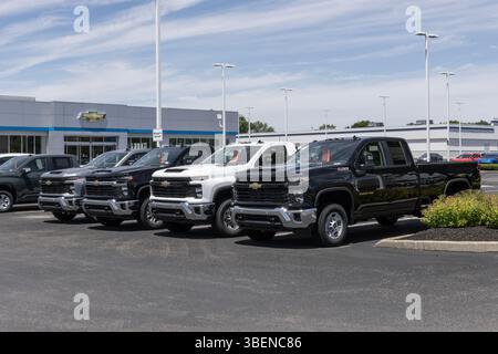 Indianapolis - May 26, 2025: Chevrolet Silverado 1500 display at a ...