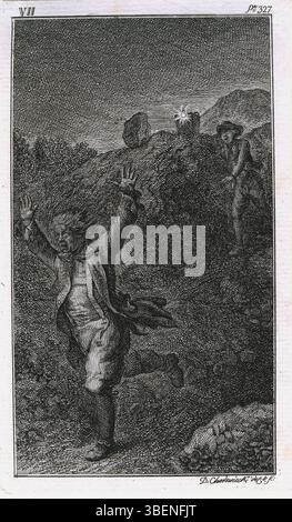 This piece by Daniel Chodowiecki illustrates a scene from Goetheâ€™s ...