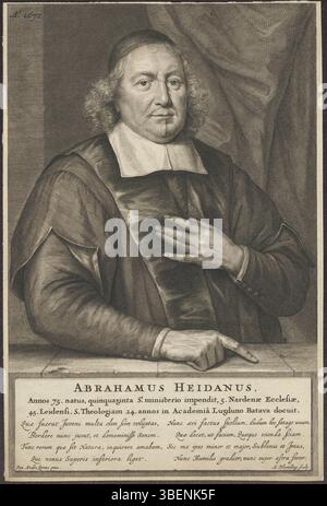 Portrait of Abraham Heidanus, Abraham BLOTELING, After Jan Lievens ...